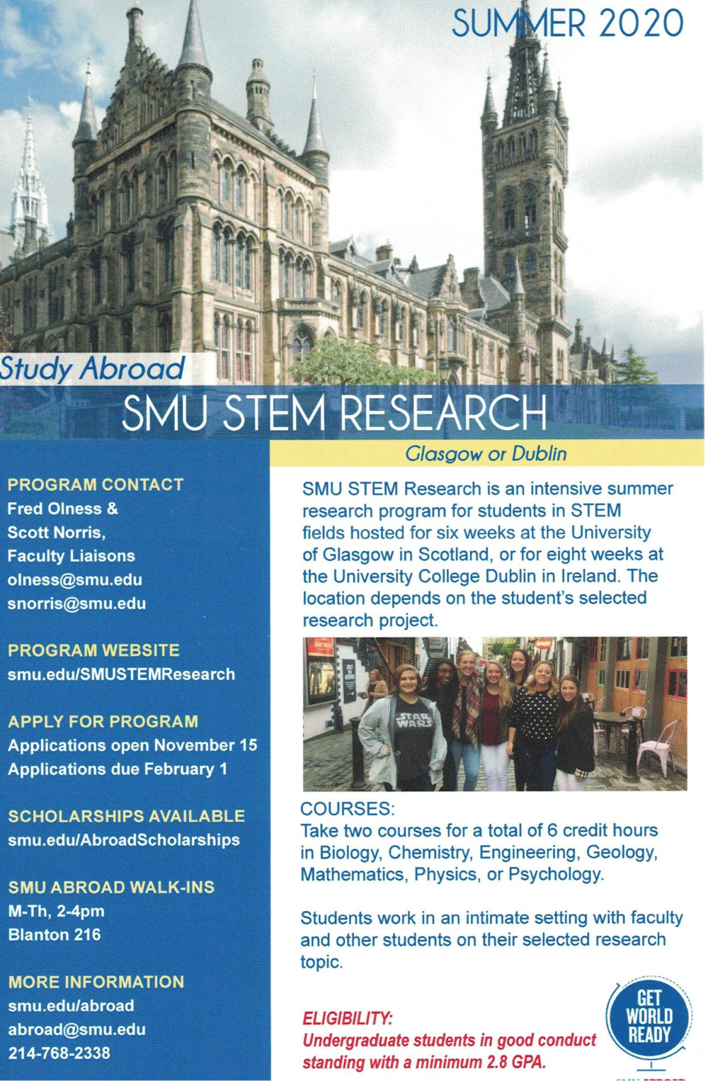 2020 information flyer.